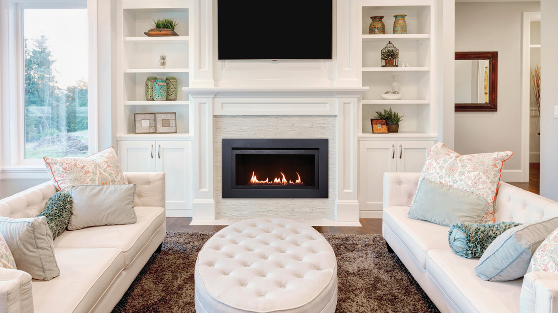 Sierra Flame Gas Fireplace - The Langley 36L - The Fireplace Club